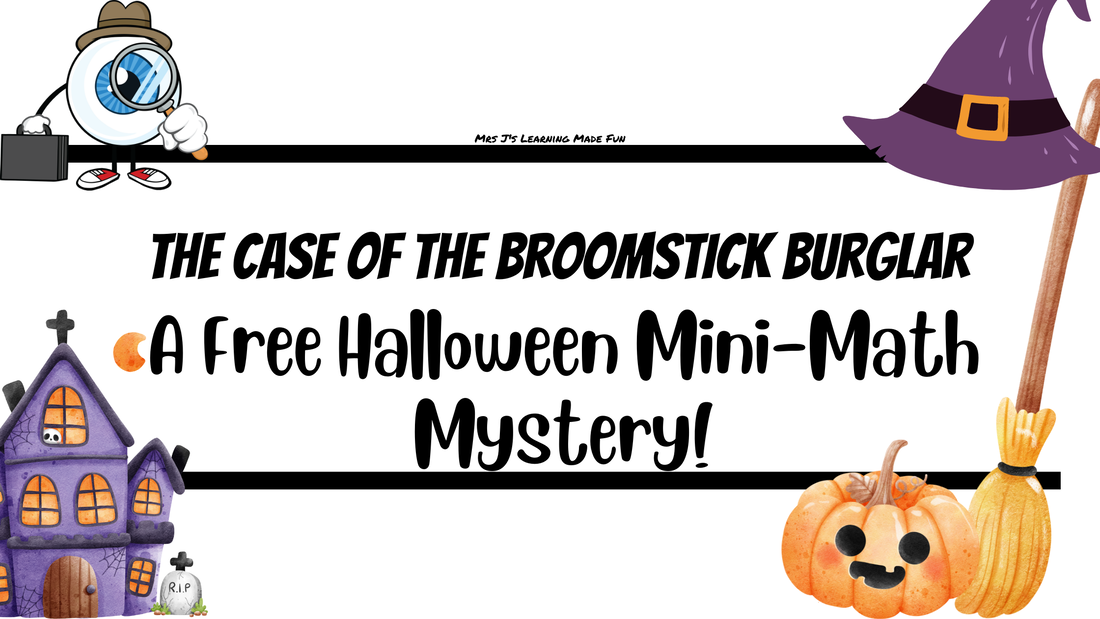 The Case of the Broomstick Burglar - A Free Halloween Mini-Math Mystery ...