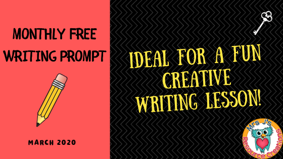Monthly Writing Prompt with a visual #3 - JJ Resource Creations