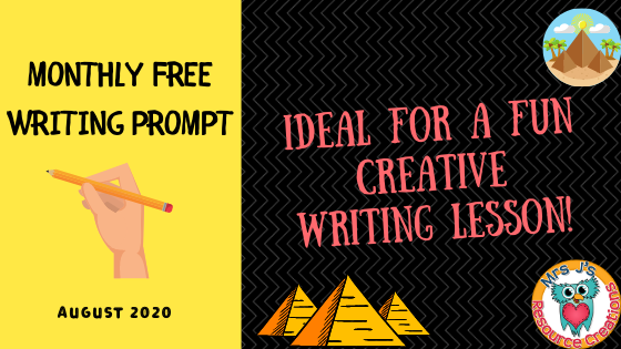 Free Writing Prompt - August - JJ Resource Creations