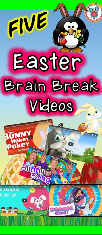 Five Easter Brain Breaks for the Classroom - JJ Resource Creations