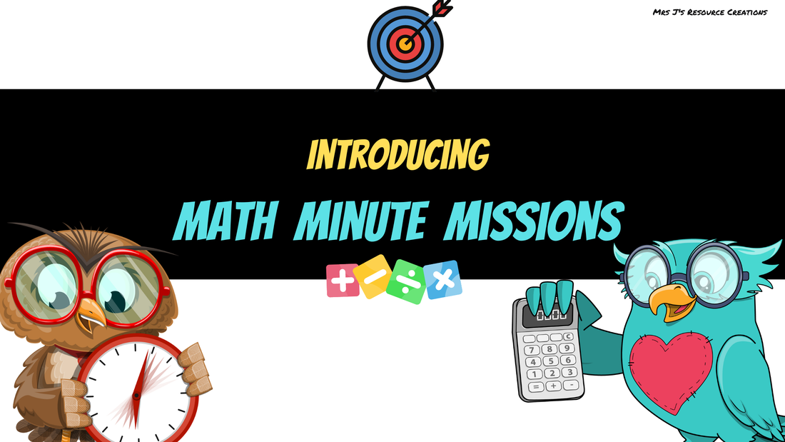 Introducing the Math Minute Missions - JJ Resource Creations