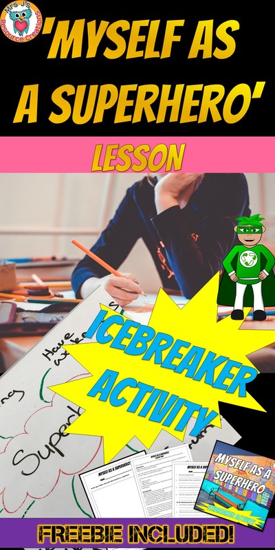 'Myself As A Superhero' Back to School Activity - JJ Resource Creations