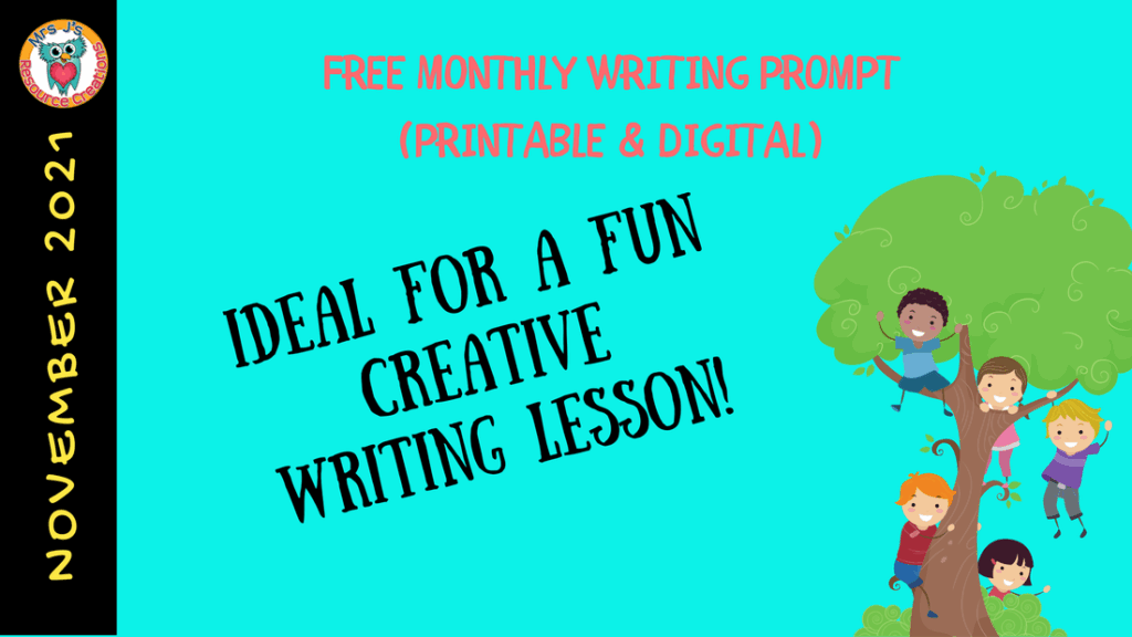 November 2021 - Creative Writing Prompt Activity - JJ Resource Creations
