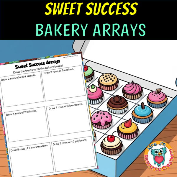 Sweet Success: Arrays & Multiplication Task Cards