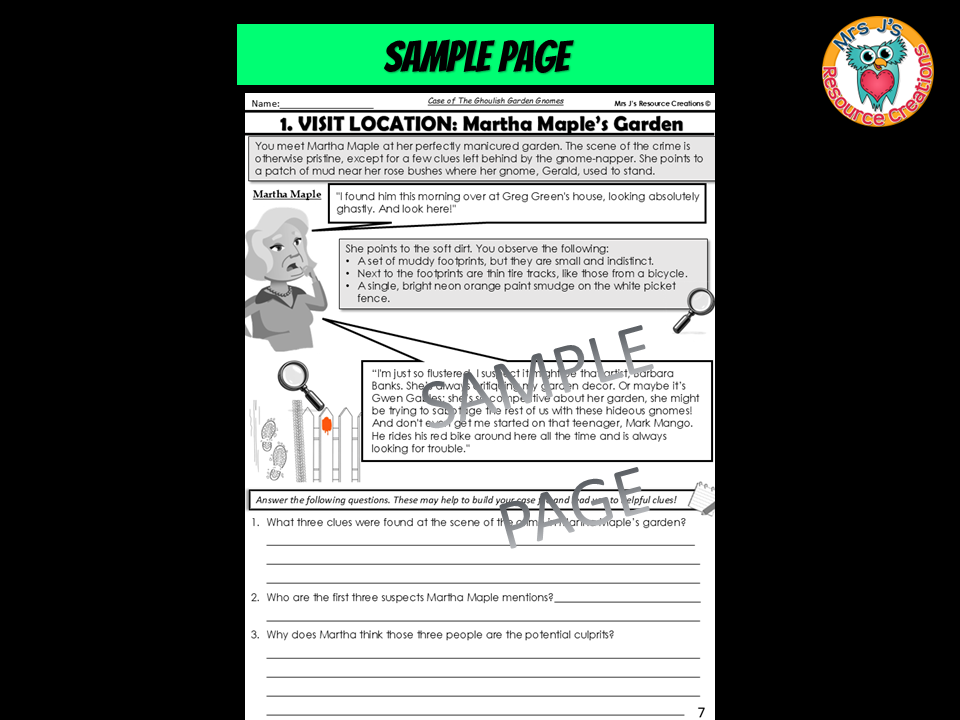 Spring Literacy Mystery Activity- Reading Comprehension and Making ...