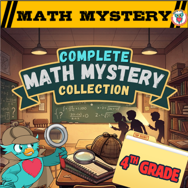 4th Grade Math Mystery Bundle: Complete Collection