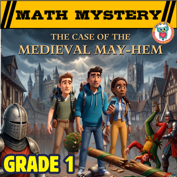 May Math Mystery 1st Grade Activity: Medieval MAY-Hem
